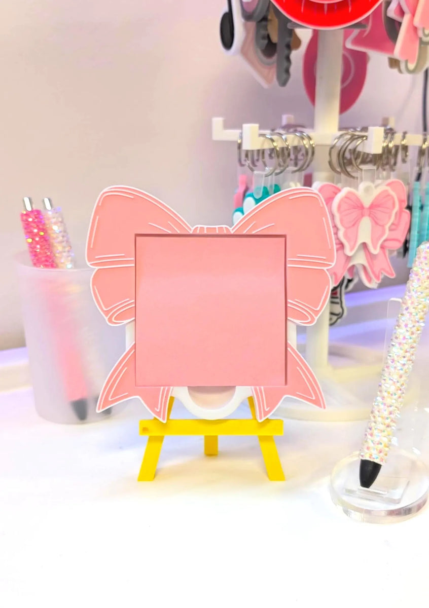 Sticky Note Holder - Coquette Bow – Small Biz Shipping Co